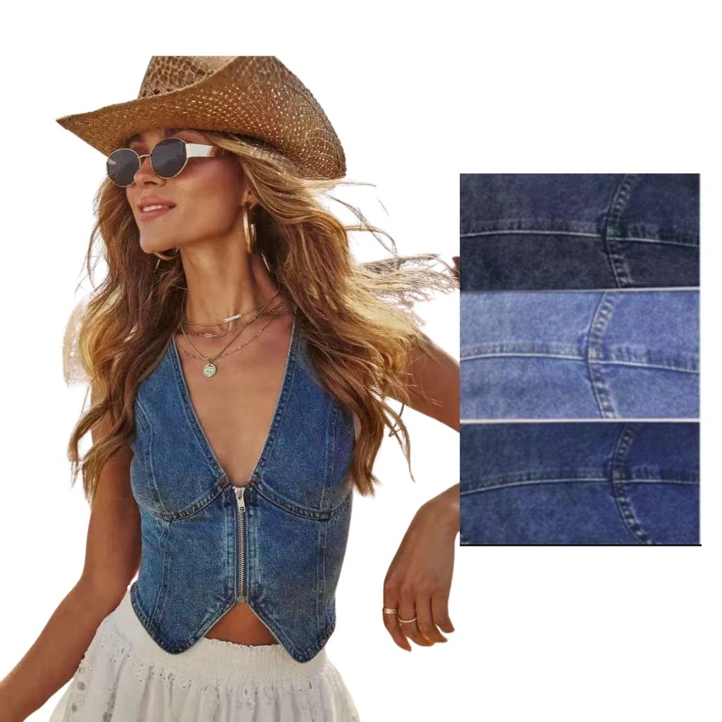 Top con cierre licra imitacion jean dibujado (NO JEAN) | Casa Niky ...